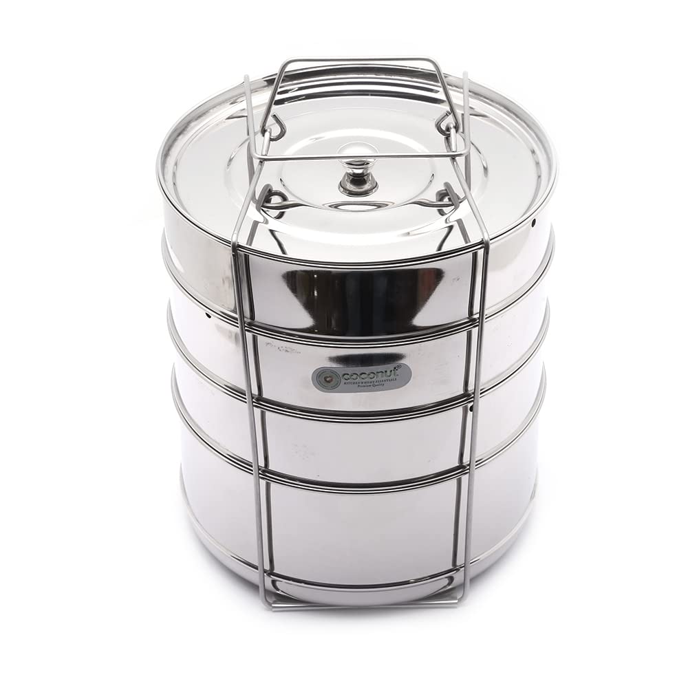Coconut Stainless Steel Stackable Cooker Separator Containers for 12 l ...