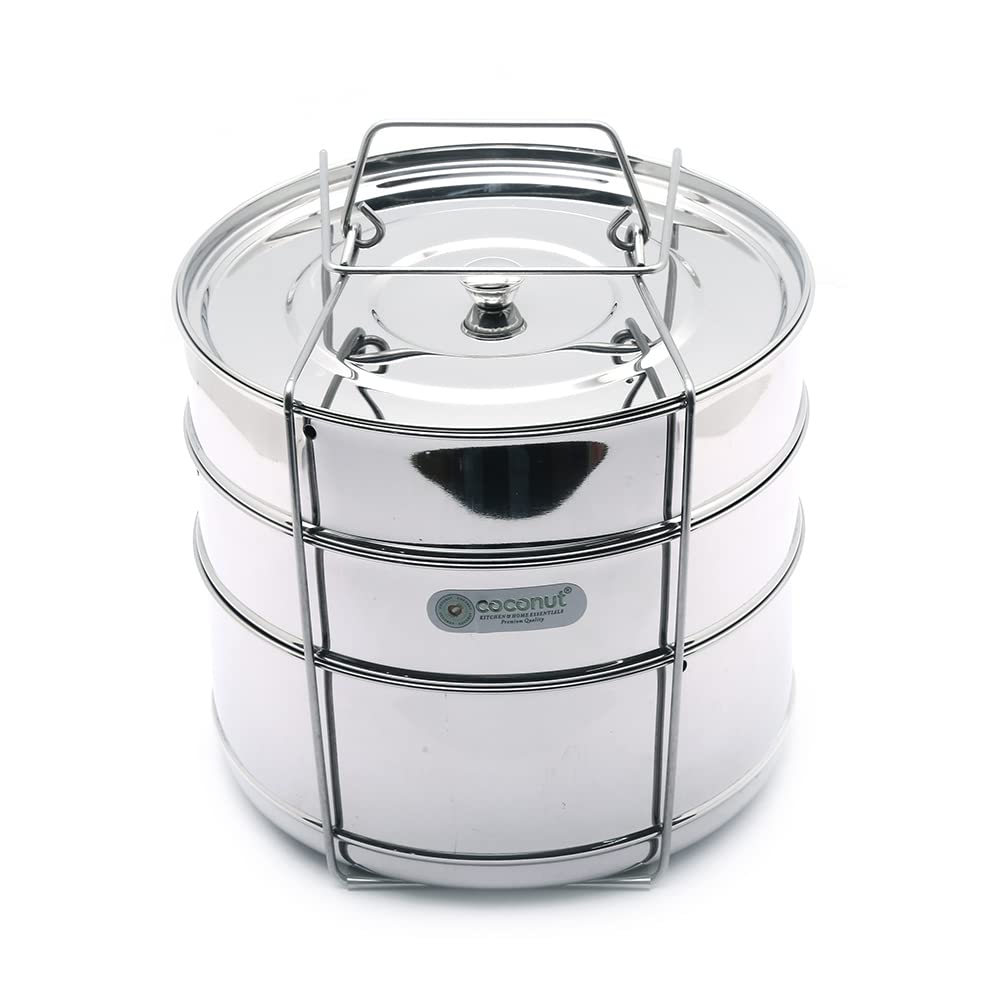 Coconut Stainless Steel Stackable Cooker Separator Containers for 10 l ...