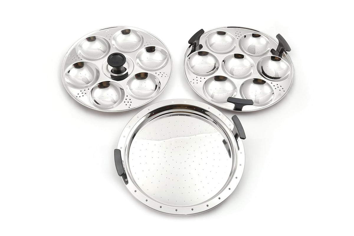 Coconut Stainless Steel Multipurpose Steamer -Idli Steamer with dhokla ...