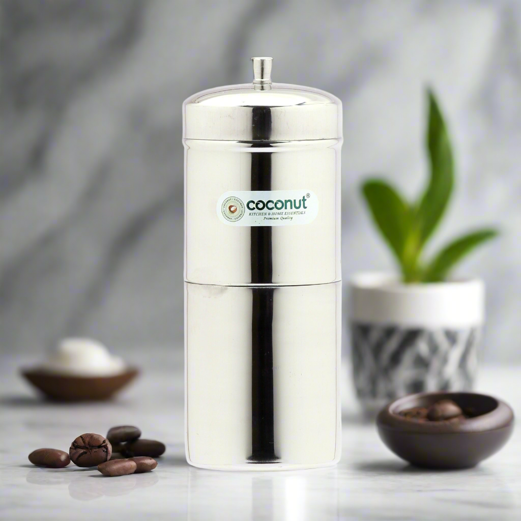 Coconut Stainless Steel Coffee Filter / Brew Filter / Decoction Maker ...
