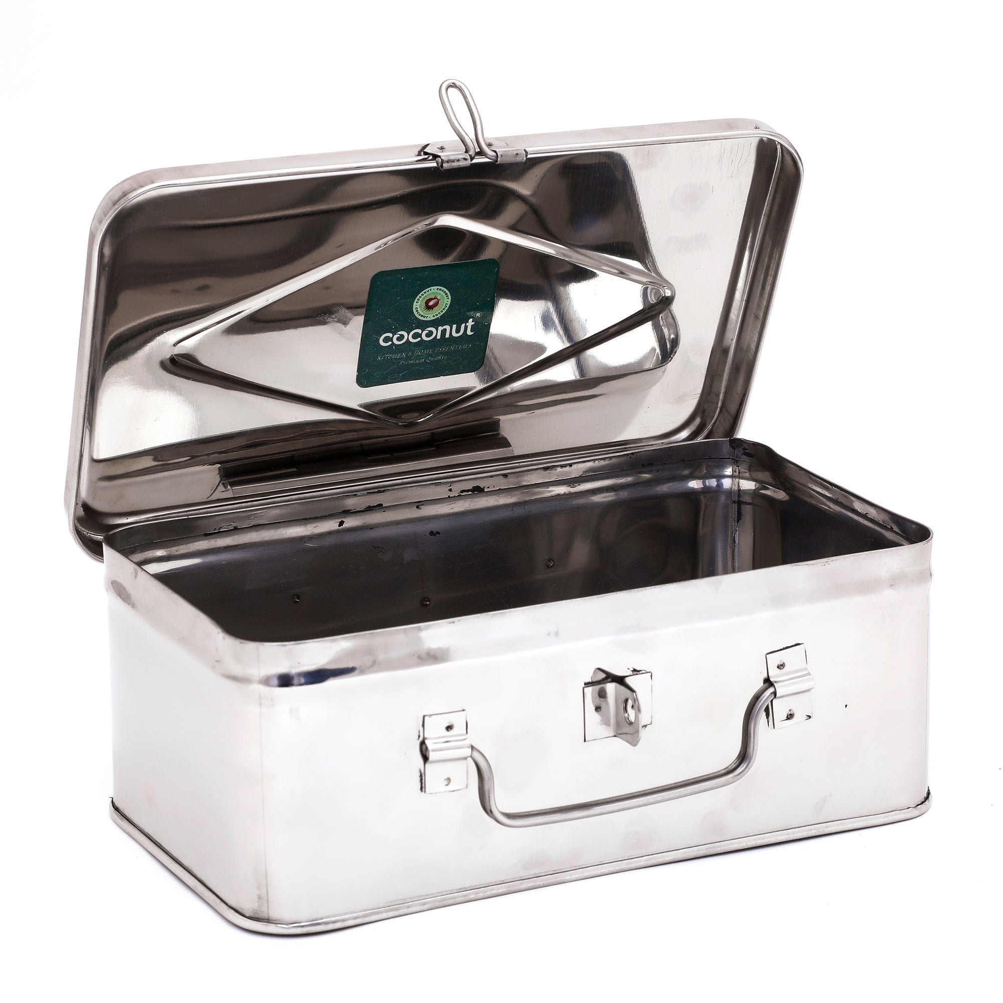 Coconut Stainless Steel Cash Box/Locker Box/Jewellery Box - Rectangle ...