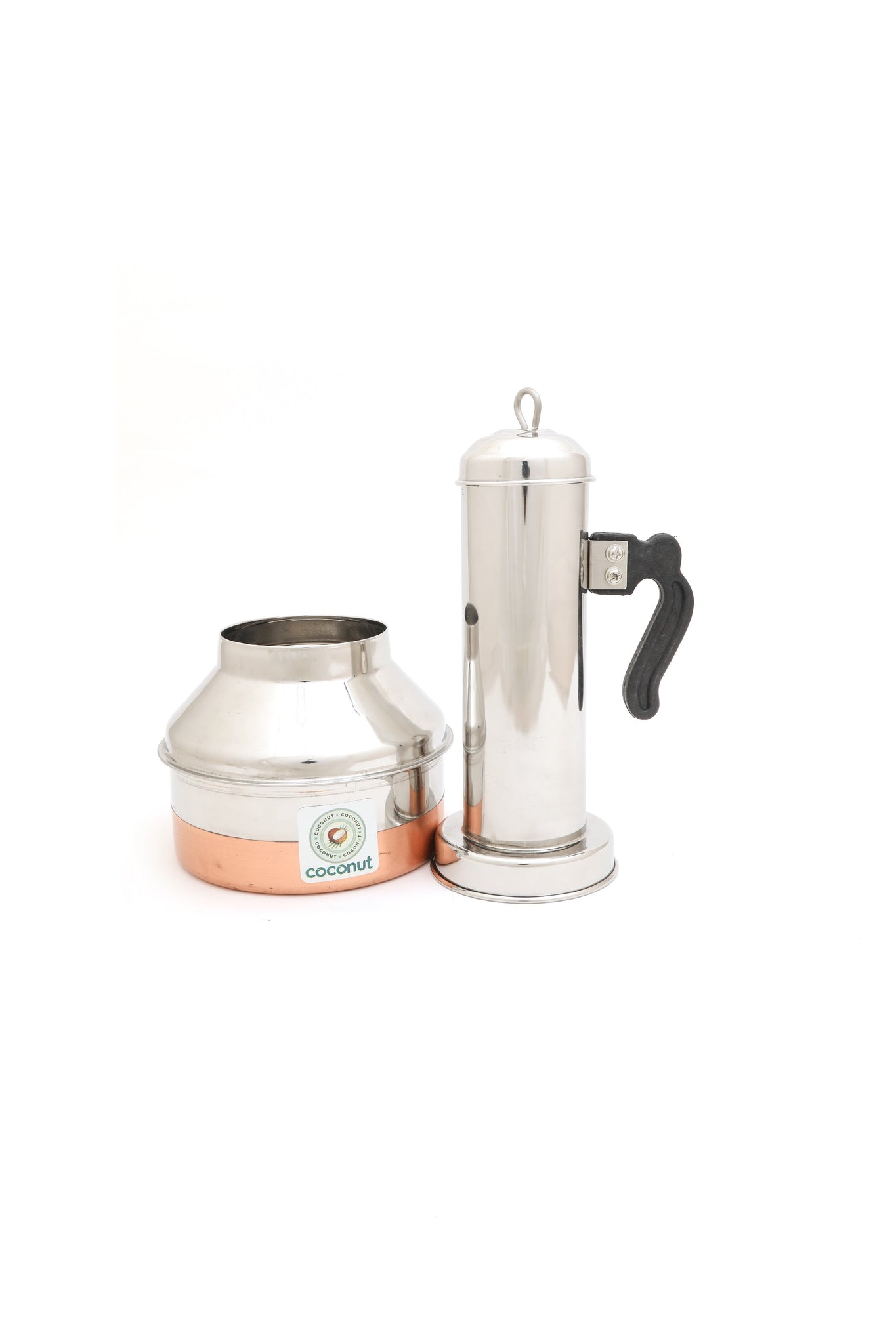Coconut Stainless Steel Copper Bottom Puttu Maker / Puttu Kodam with L ...