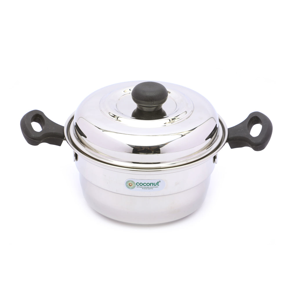 Coconut Stainless Steel Nano Magic Idly Pot With 2 Idly Plate and 2 St ...