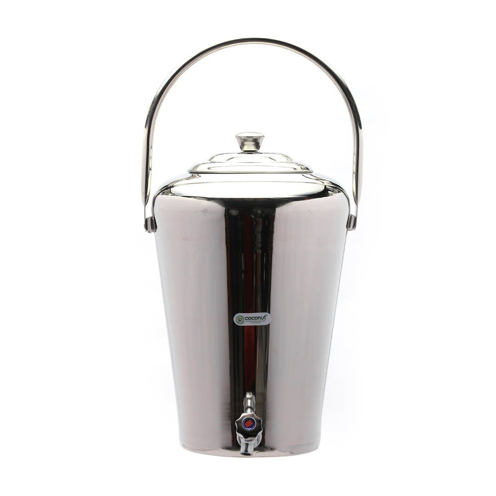 Coconut Stainless Steel - Vertical Water Pot Container with Tap | Capa ...