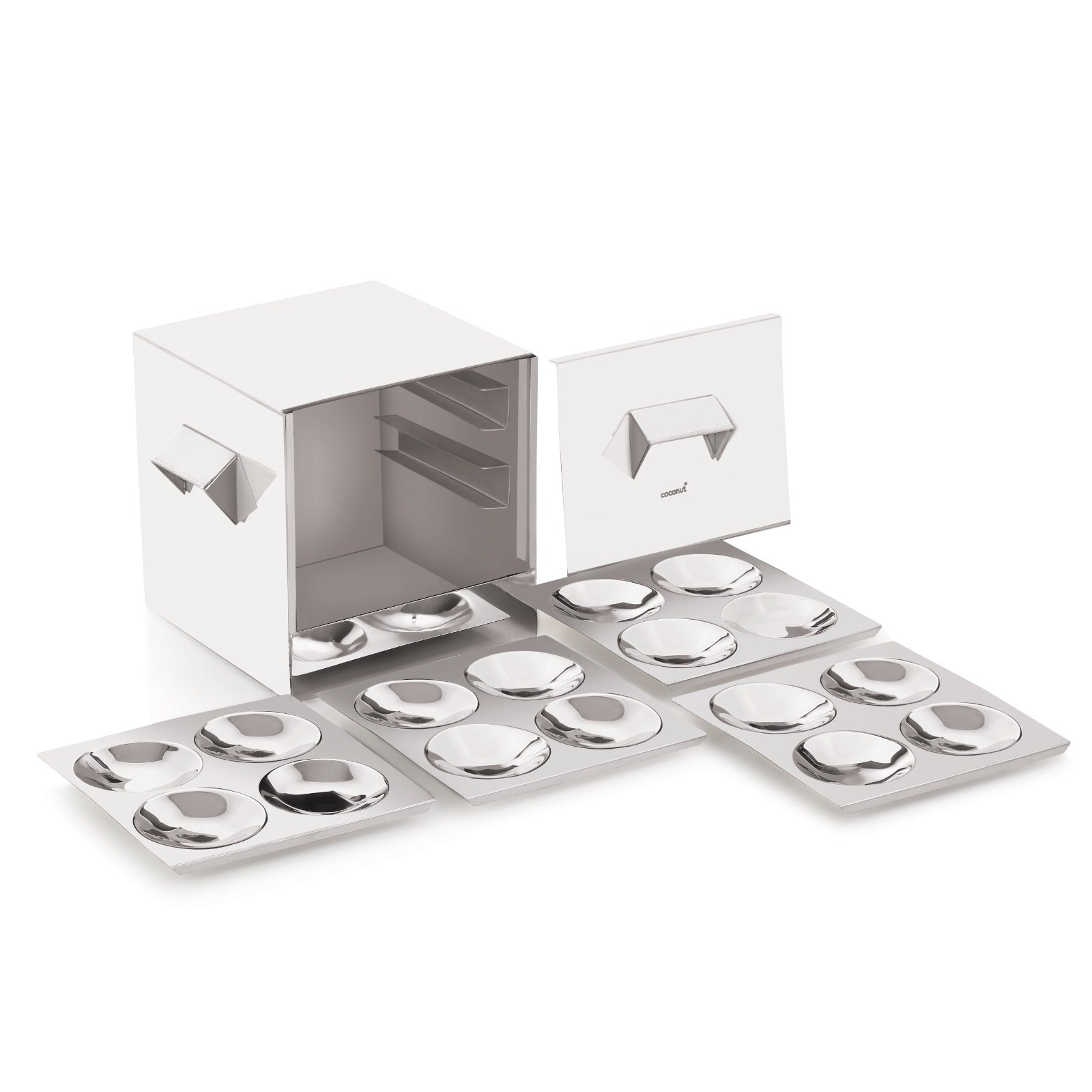 Coconut Stainless Steel Idly Steamer Trivia Idli Maker - Gas stove and ...