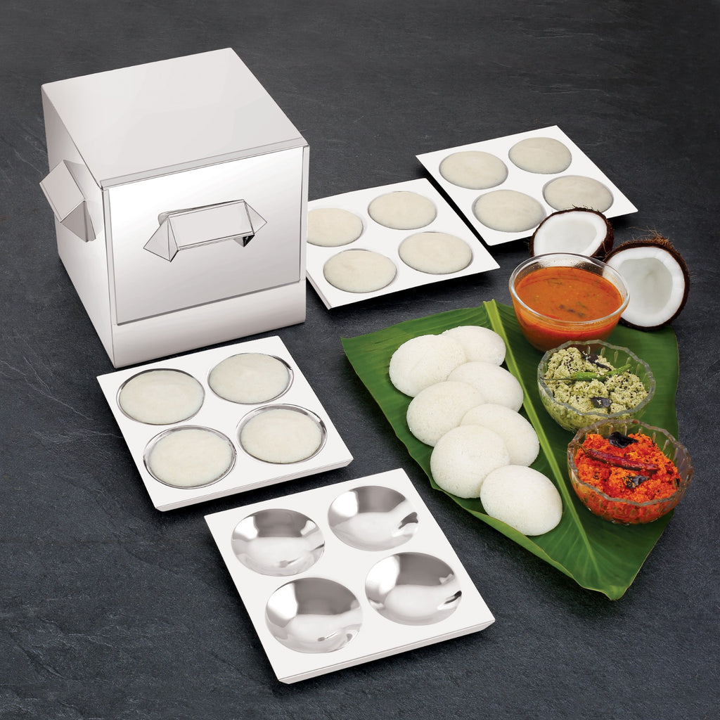Coconut Stainless Steel Idly Steamer Trivia Idli Maker - Gas stove and ...