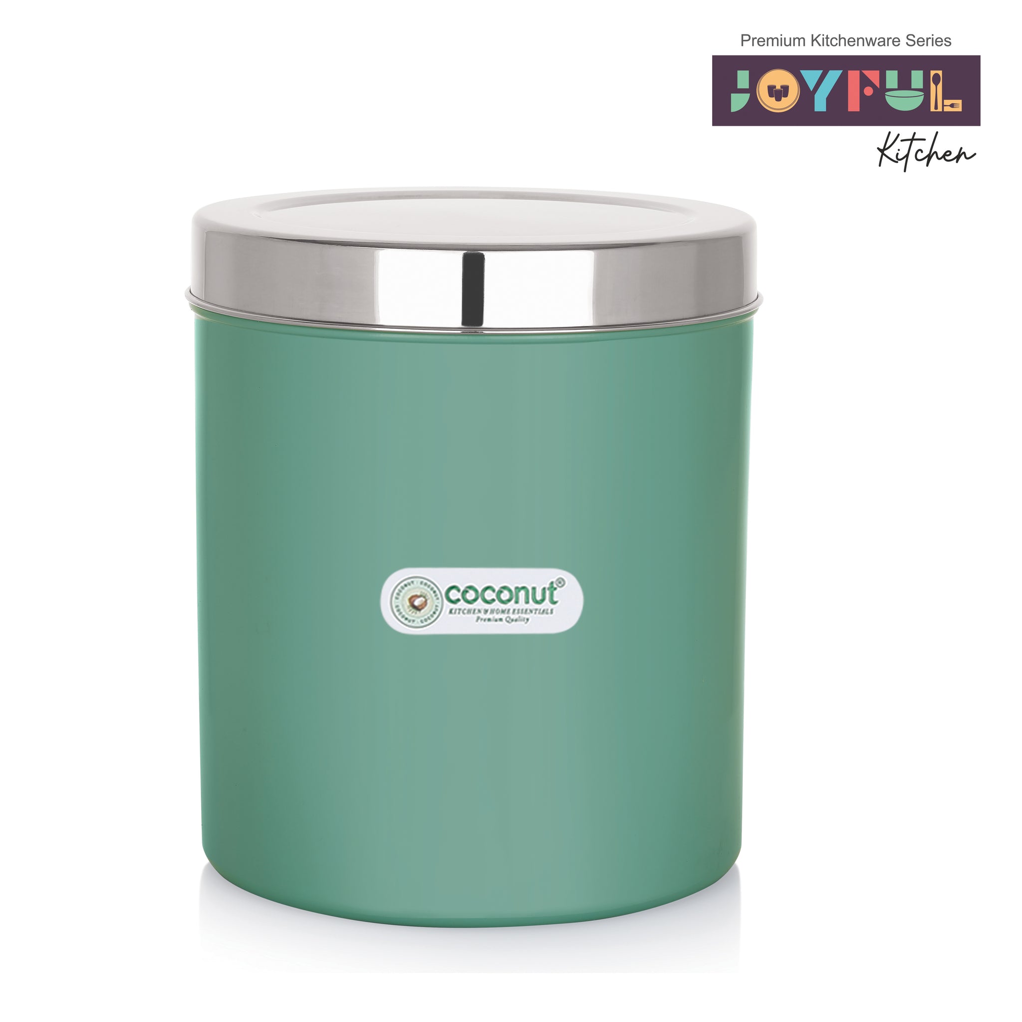 Coconut JK Stainless Steel Round Canisters|Dabba|Storage Containers Fo ...