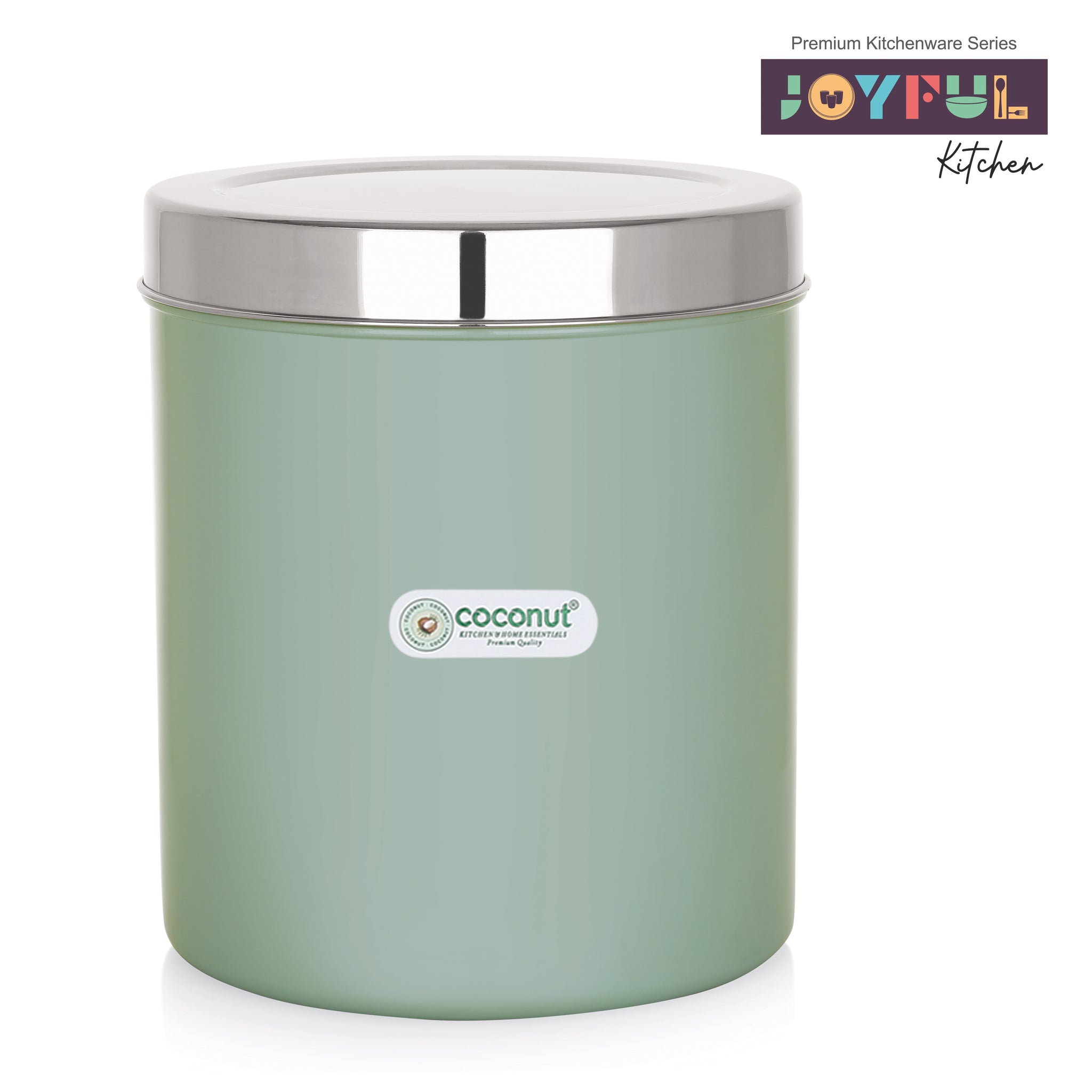 Coconut JK Stainless Steel Round Canisters|Dabba|Storage Containers Fo ...