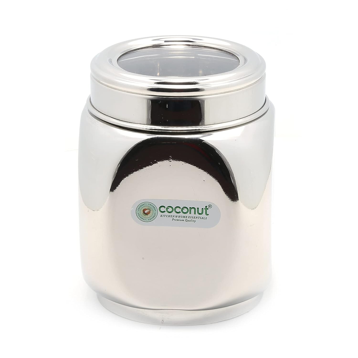 Coconut Stainless Steel Square Container with C-thru Lid - Heavy Gauge – Coconut Store