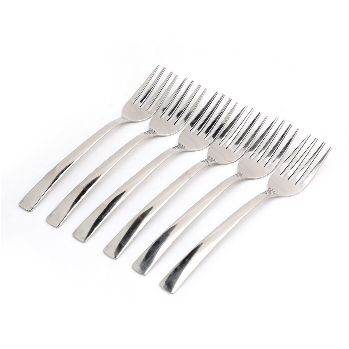 Coconut Stainless Steel Fork - Pack of 6, Multi-Purpose Fork for Break ...