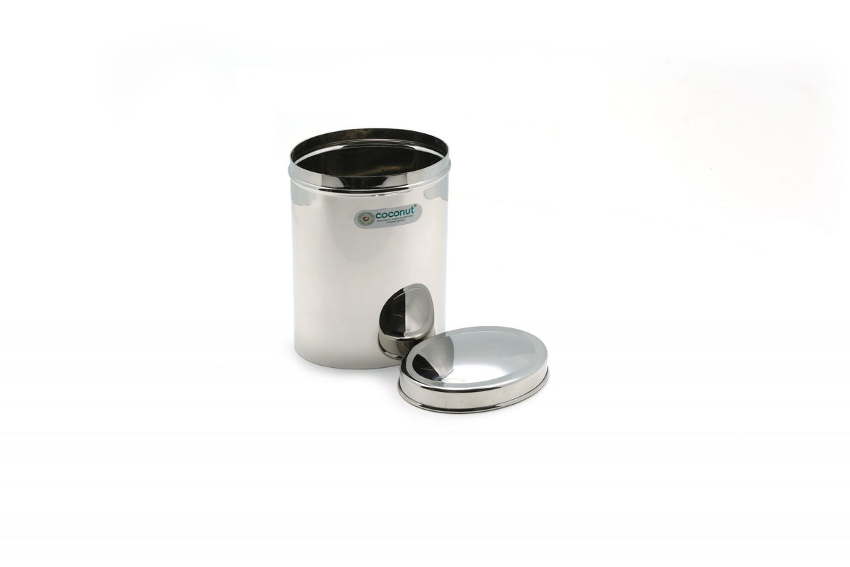 Coconut Stainless Steel Oval Container - Canister / Storage Box / Oval ...