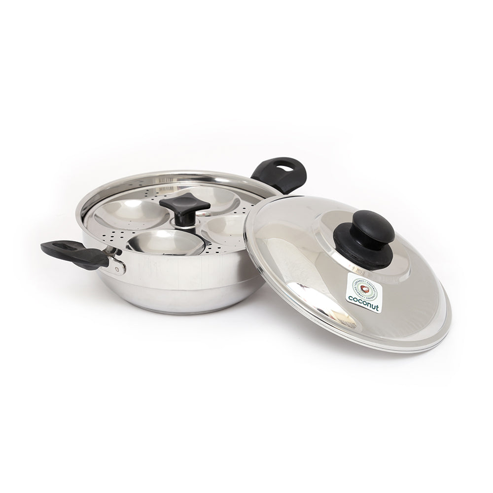 Coconut Stainless Steel Multipurpose Steamer -Idli Steamer with dhokla ...